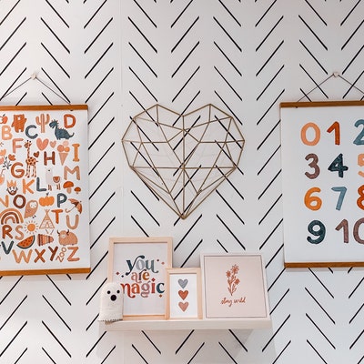 Nursery Wall Art Numbers Poster Nursery Decor Printable Wall Art ...