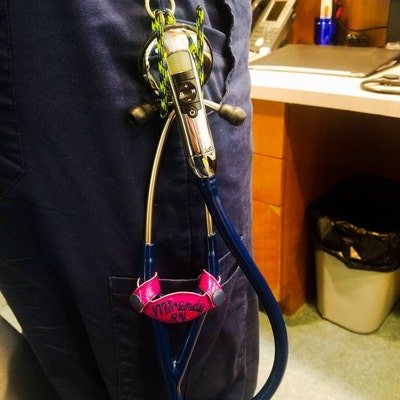 LARGE Japanese Fish Hook Stethoscope Holder - Etsy