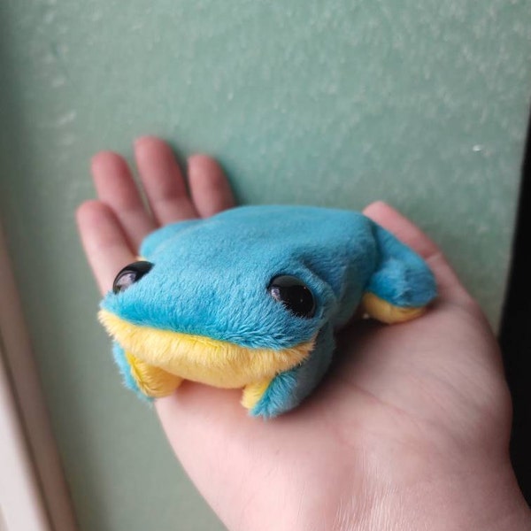 Choose Your Color Combo Frog Plush// Pocket Frog Plushie// Bean Bag ...