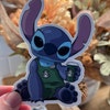 Stitch Coffee Time Sticker/decal - Weatherproof and Water Resistant for ...