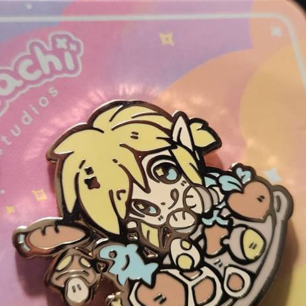 LOZ Enamel Pins | Link With Heart Piece, Link Drinking Lon Lon Milk ...