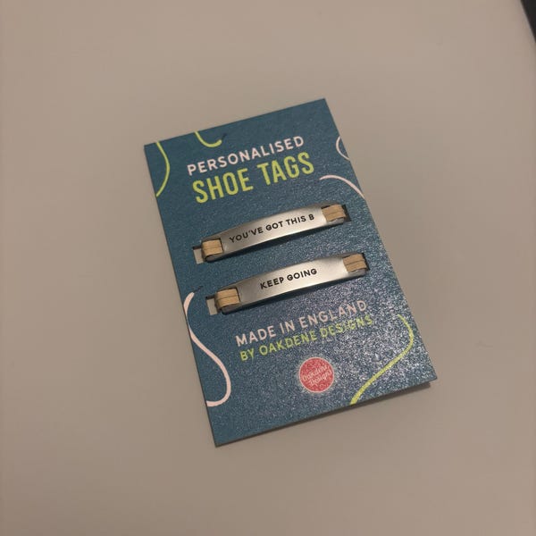 Personalised Metal Shoe Tags - Etsy