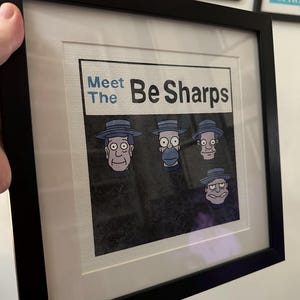 The Be Sharps Album Cover Simpsons Watercolour Print, Scenic Simpsons ...