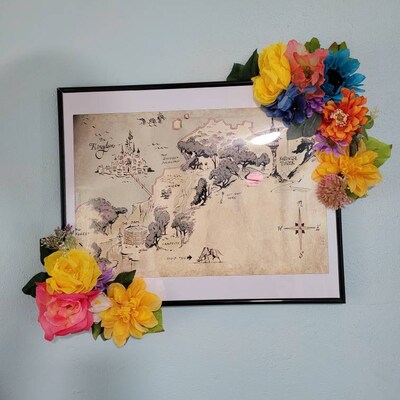 Tangled Map Poster Vintage Disney Movie Poster Classic Disney World ...