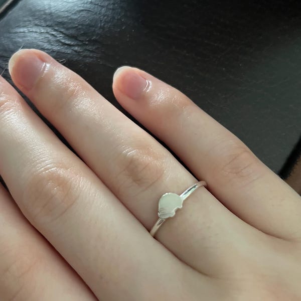 925 Silver Handmade Baby Slug Ring, Slug Jewelry,insect Ring Silver ...