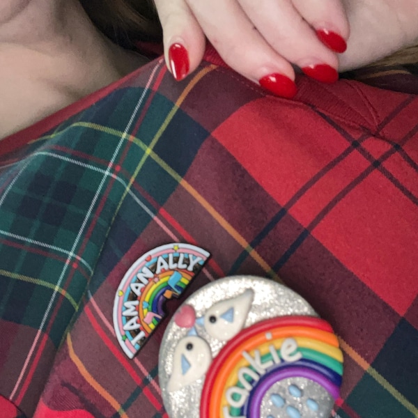 Spilla smaltata "I Am An Ally" - Etsy Italia