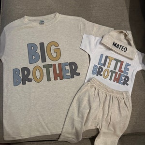 Big Brother/little Sister Matching Sibling Set. Baby Shower Gift. Take ...