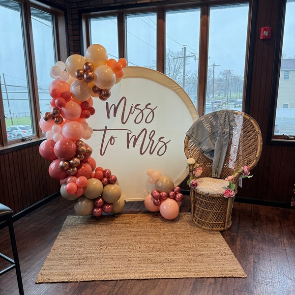 Bridal Shower Decal - Miss to Mrs Backdrop - Miss to Mrs Sticker for ...