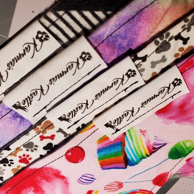 Custom Fabric Labels for Clothing, Iron-on or Sew-on, 40 Labels per ...