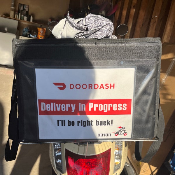Door Dash - Printable "delivery in Progress" Sign for Your Car ...