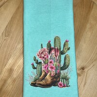 Cowgirl Boots and Cactus Transfer Direct to Film DTF Transfers ...