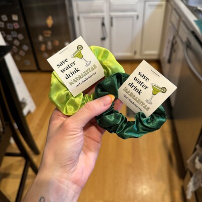 Printable Party Favor Tag for Hair Scrunchies, Personalized Scrunchie ...