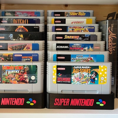 SNES Super Nintendo Display Game Stand - Etsy