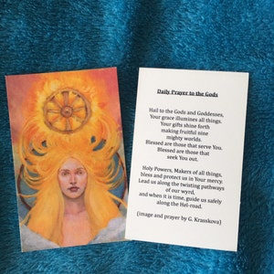 Apollo Prayer Card | Etsy