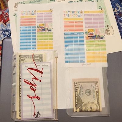 Cash Binder Label Designs Canva Templates - Etsy