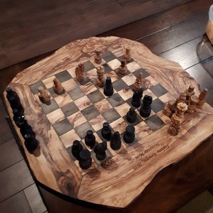 Personalized Chess Set Chess Board Chess Set Wooden - Etsy