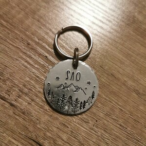 Copper Bar Keychain GPS Copper Keyring Keychain Longitude | Etsy