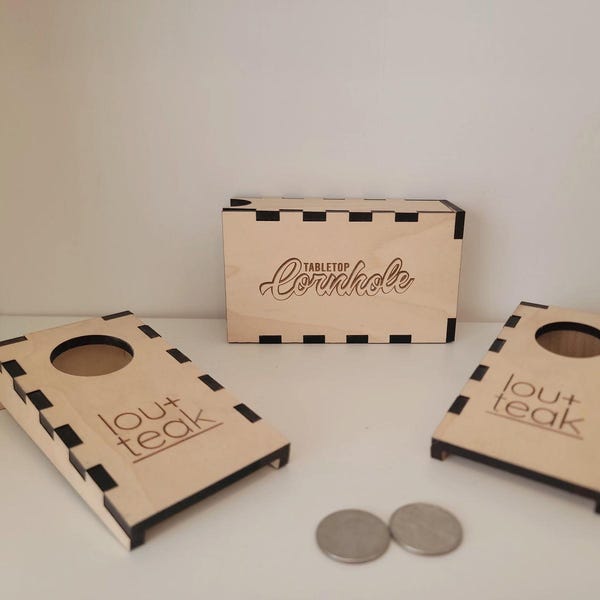 Mini Cornhole Game Set Laser Cut File, SVG File - Etsy