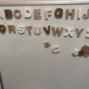 Handmade Epoxy Resin Alphabet Letters Set for Sensory Play and ...