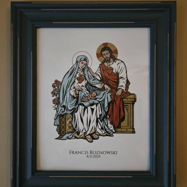 Immaculate Heart of Mary 3 IN Magnet, Baritus Catholic Art, Catholic ...