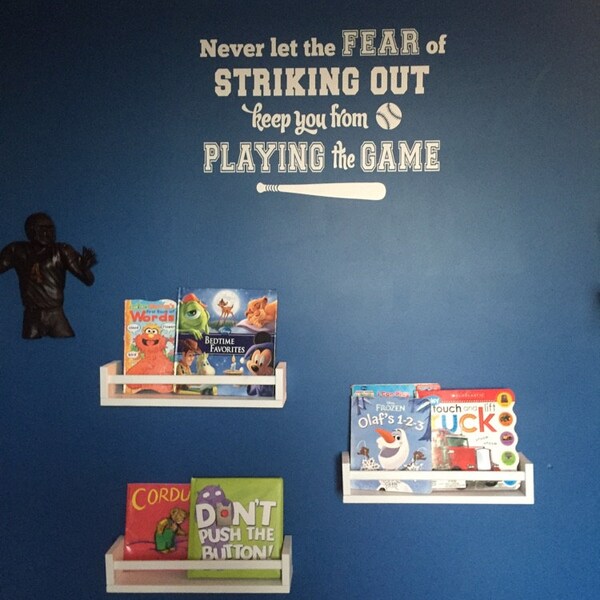 Baseball Wall Decal Never Let the Fear of Striking Out Keep You From ...