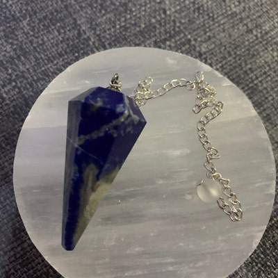 Lapis Lazuli Gemstone Point Pendulum Dowsing Crystal Dowser Reiki Chakra Healing - Etsy