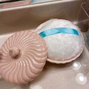 Luxurious Body Powder Puff 4 Inches With Peach Ribbon Handle - Etsy