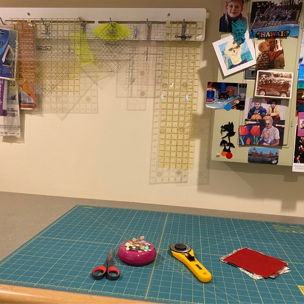 Wall-mounted Quilt Ruler Rack: 36 Inch Sewing Ruler Organizer - Etsy