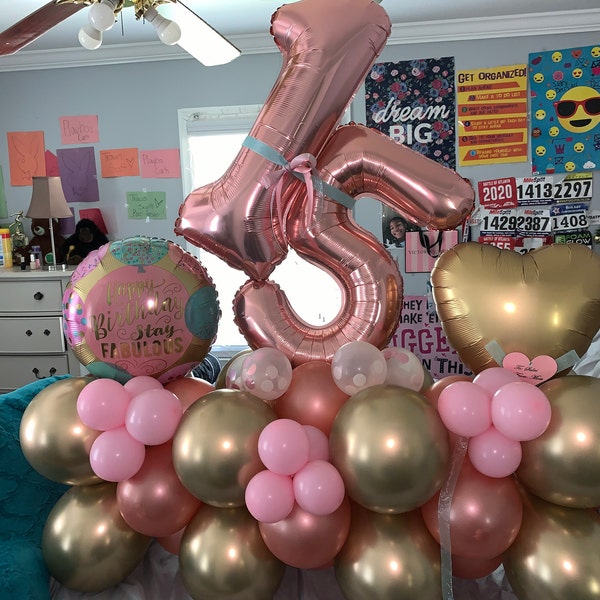 16"/26" Number Foil Balloons - Create Your Number - US Seller - Etsy