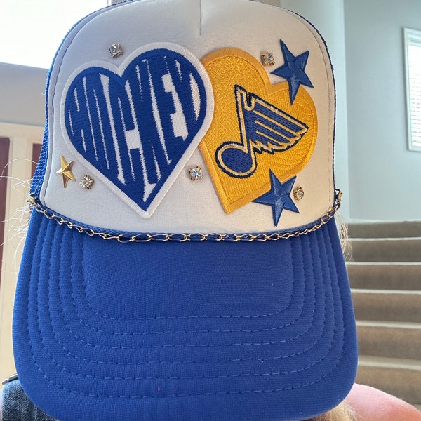 Mizzou Hat, Trucker Hat With Patches and Custom Tiger Chain, MU Hat ...