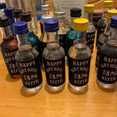 Personalized Mini Liquor Labels Waterproof Custom Favor Labels Liquor ...