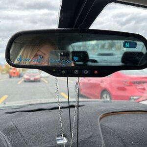 Hello Gorgeous Car Decal, Rear View Mirror Decal, Vinyl Decal, Tiny ...