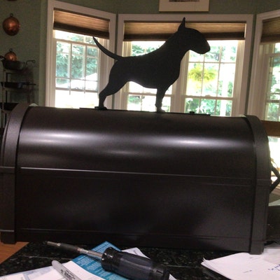 Bull Terrier Mailbox Topper / Sign - Etsy