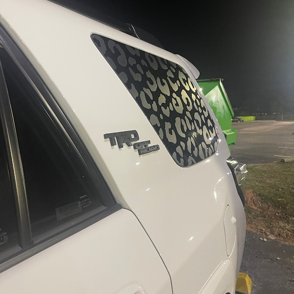 Fits 2010-2024 Toyota 4RUNNER Rear Side Window Leopard Cheetah Print ...