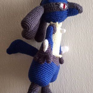 Lucario Pokemon Crochet Pattern - Etsy