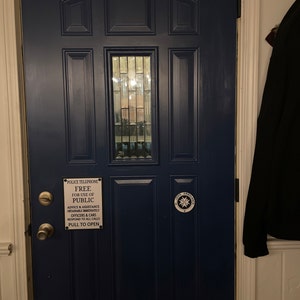 Police Box Windows 3d Printed Blue and White 7.25x9.5 | Etsy