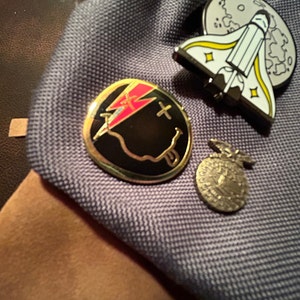 BADASS Shield Enamel / Lapel Pin - Etsy