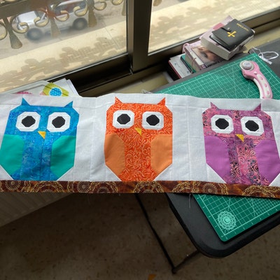Classic Cute Owl Quilt Block Pattern Bird Animal PDF includes ...