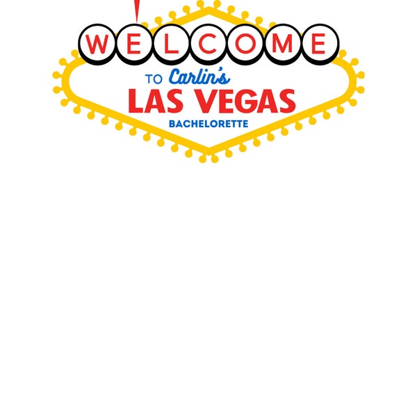 Las Vegas Sign Blank - Clipart / Cutting Files Svg Png Jpg Dxf Digital ...