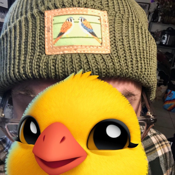 Blue Bird Zipper Pouch Eco-friendly Gift for Bird Lover Linen, Cork ...