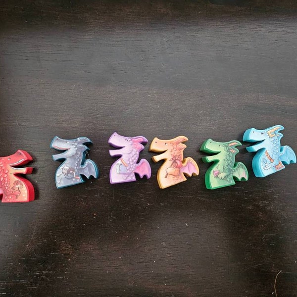 FLAMECRAFT - Matte Vinyl Meeple Stickers/decals Upgrade Kit ...