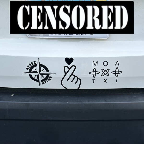 Ateez, Atiny, Ateez Decal, Atiny Decal, Ateez Car Decal, Kpop Decal ...