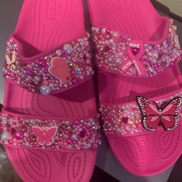 Blinged Classical Croc Sandal - Etsy