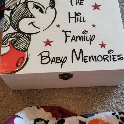 Disney Memories Personalized Wooden Box Keepsake Box Mickey Mouse - Etsy