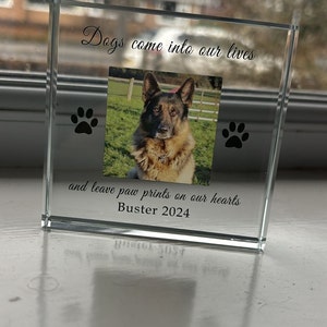 Glass Token Photo Special Date Engraved Glass Wedding Christening Baby ...