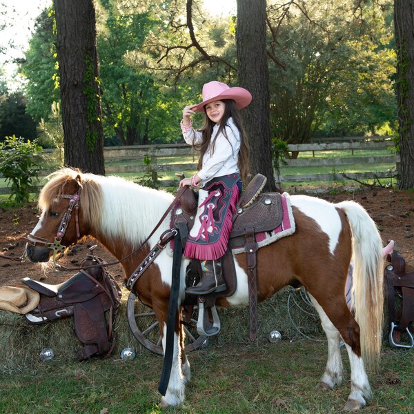 Custom Made Bronc Riders Chaps/ New/ Custom Leather/ Patriotic Rodeo ...