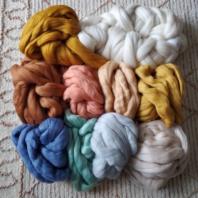 Merino Wool Roving Extra Fine 19 Micron Natural - Etsy