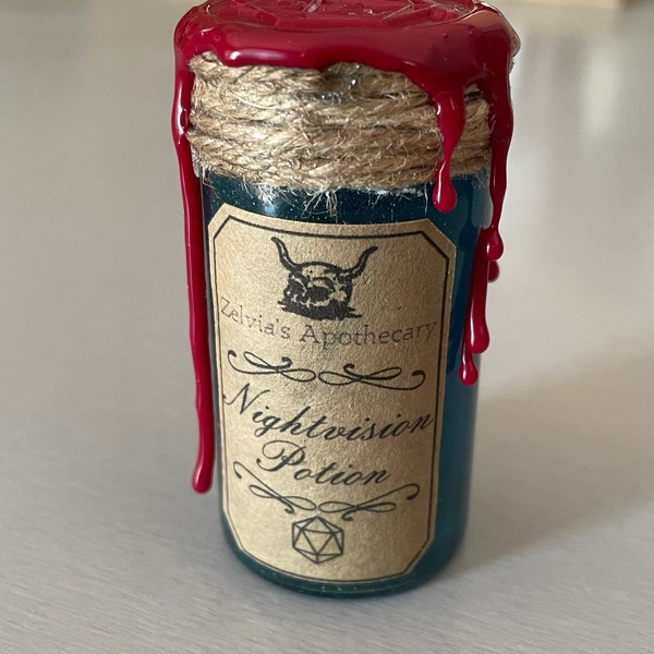 Potion of Healing With Floating D4 Dice | TTRPG Gaming Accessory ...