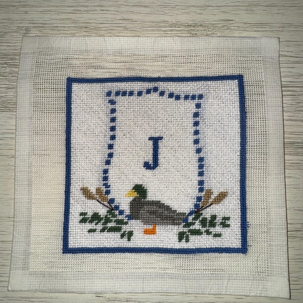 Customizable Duck Door Hanger Needlepoint Canvas - Etsy