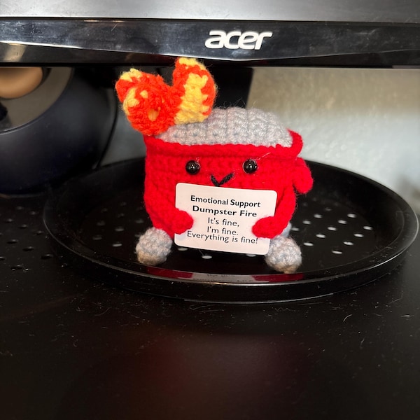 PDF PATTERN ONLY - Crochet Dumpster Fire Pattern, With Video Tutorials ...